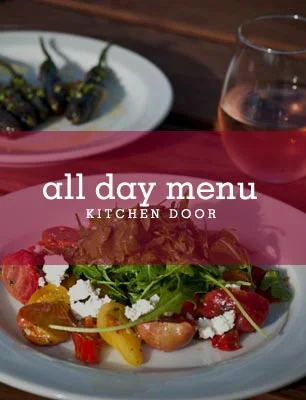 Menus — Kitchen Door Napa