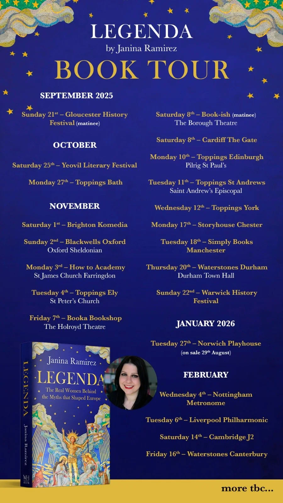 Book Tour — Dr Janina Ramirez