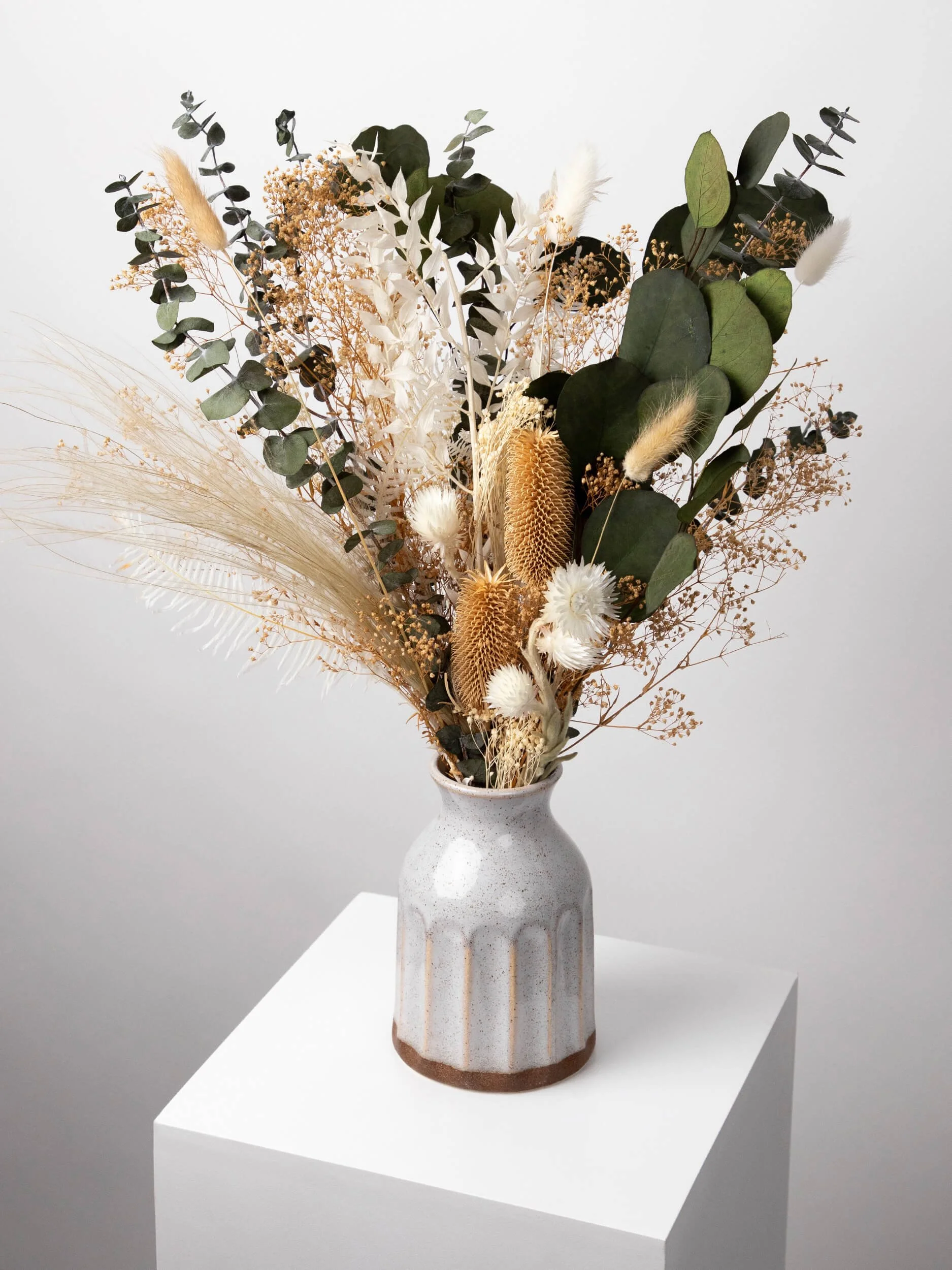 Medium Green Dried Flower Arrangement — Walden Floral