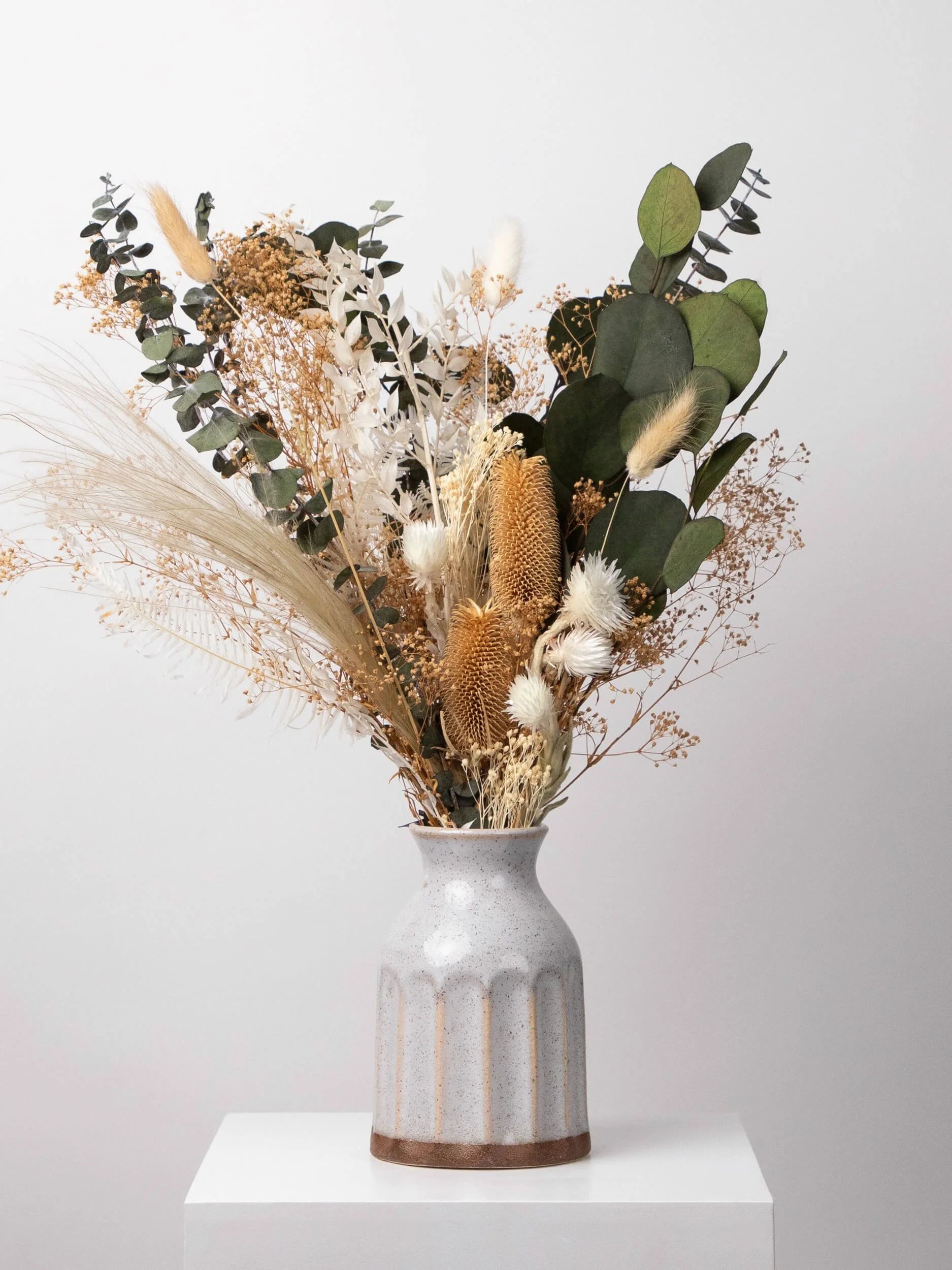 Medium Green Dried Flower Arrangement — Walden Floral