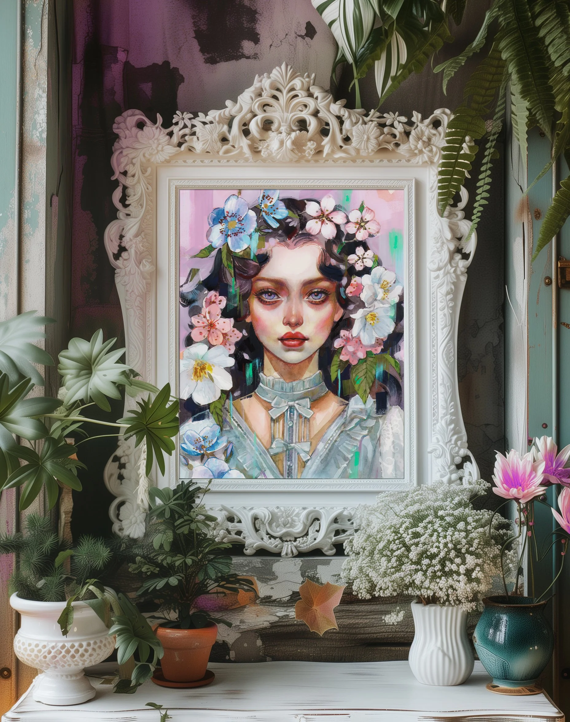 'Hanami no Yōsei' Limited Edition Fine Art Print — Lioba