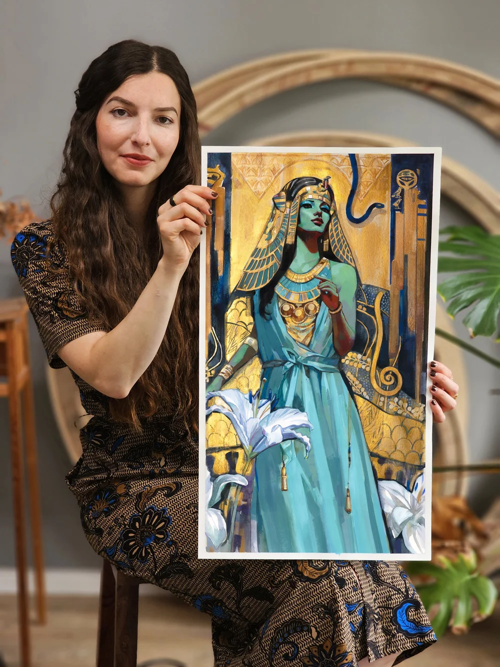 'Hathor - Lady of Turquoise' Limited Edition Fine Art Print — Lioba
