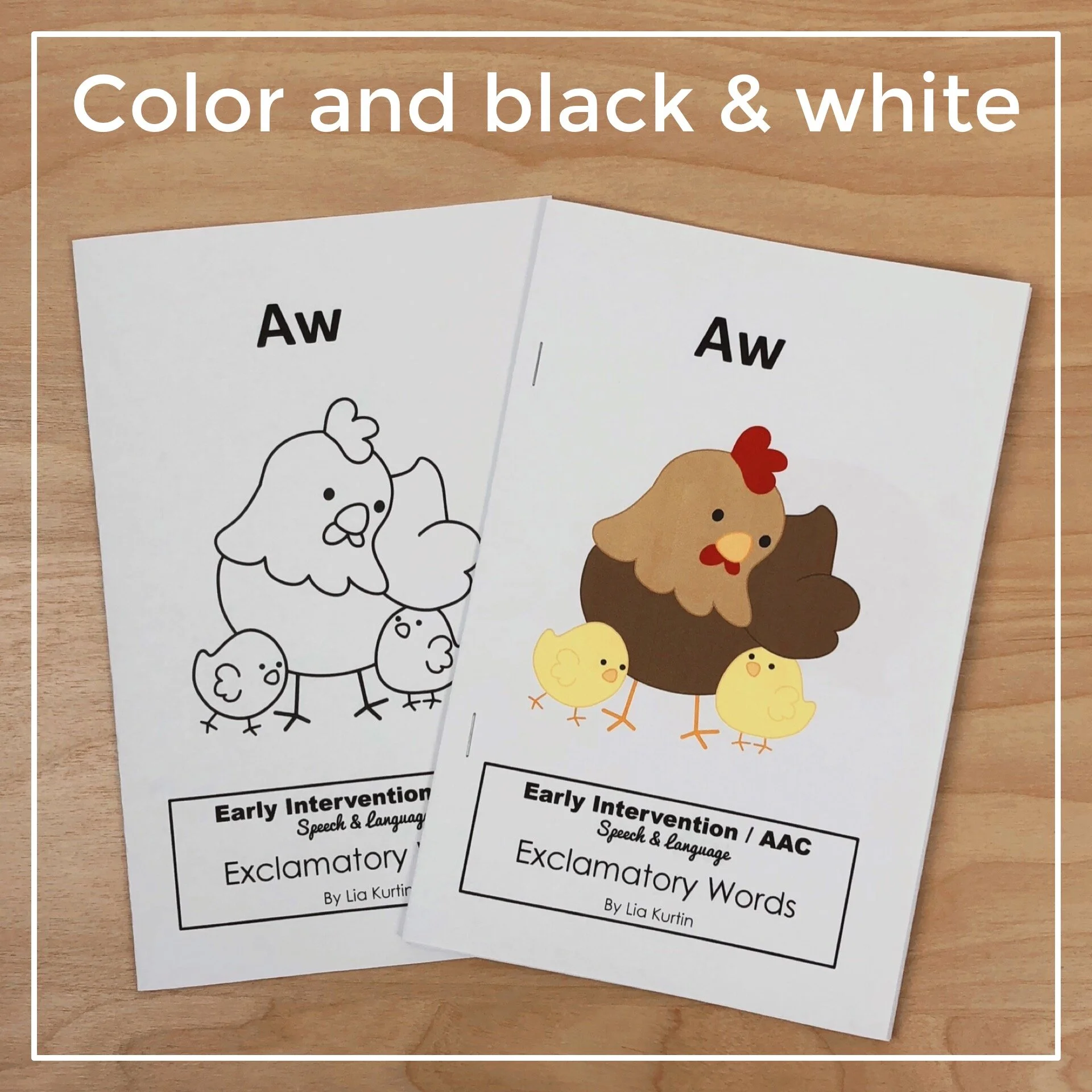 Aw Exclamatory Word Speech Therapy Books For Early Intervention SLP Aw Exclamatory Word Speech Therapy Books For Early Intervention SLP
