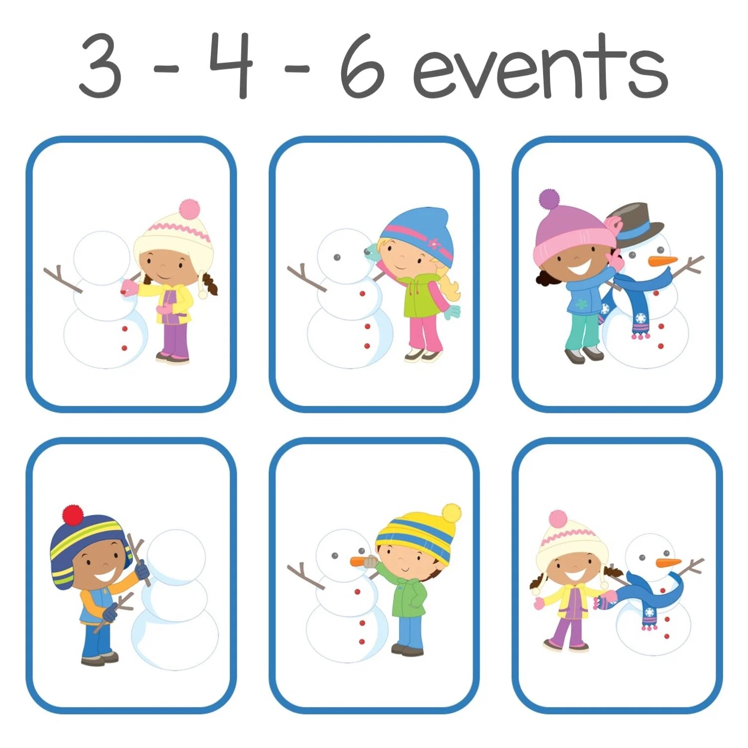 Making Snowman Sequencing Activity
