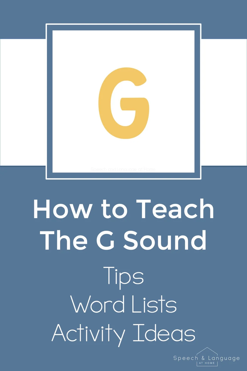 G Word Lists and Speech Therapy Activities — SLP
