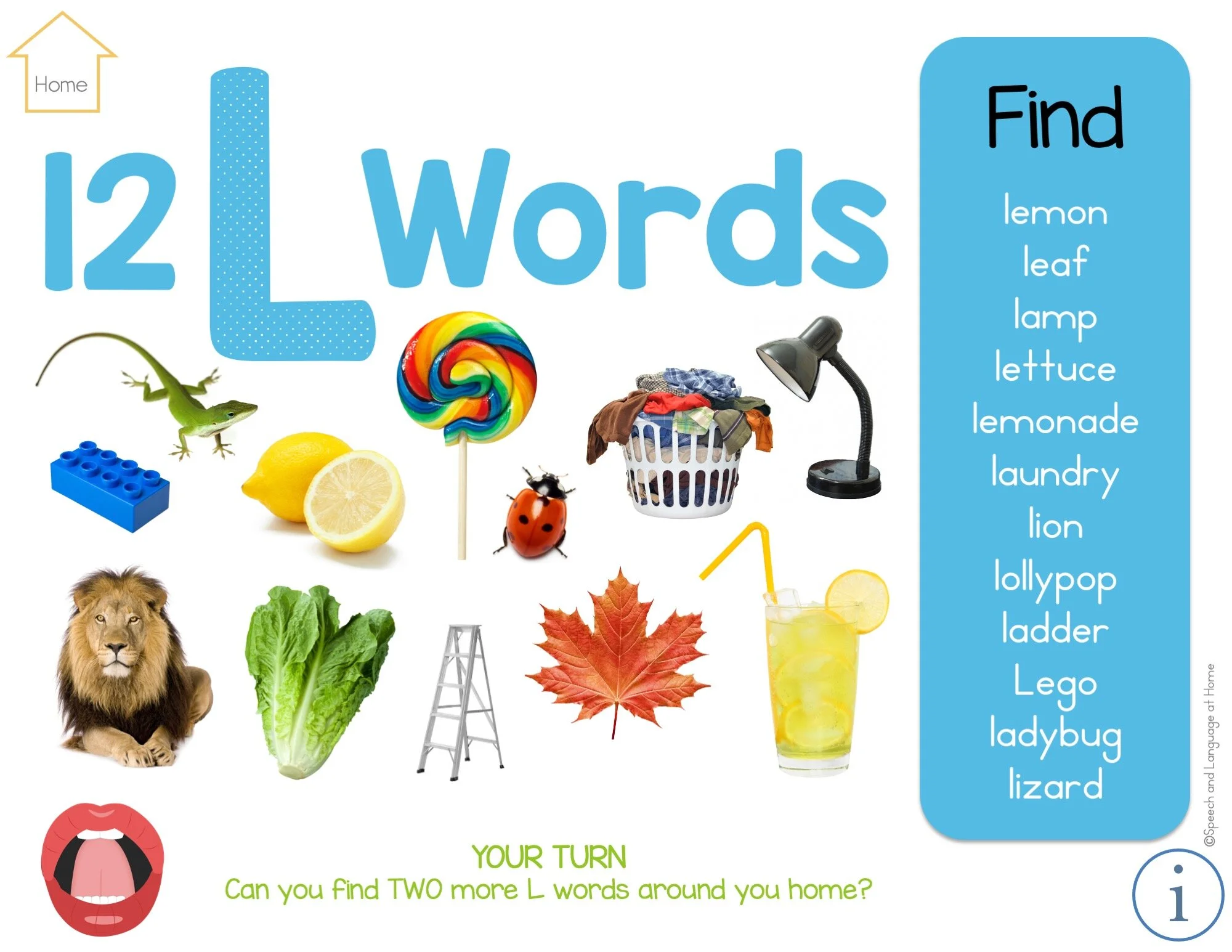 L Word Lists And Speech Therapy Activities SLP