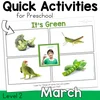 March Preschool Speech Activities You Can Do At Home — SLP