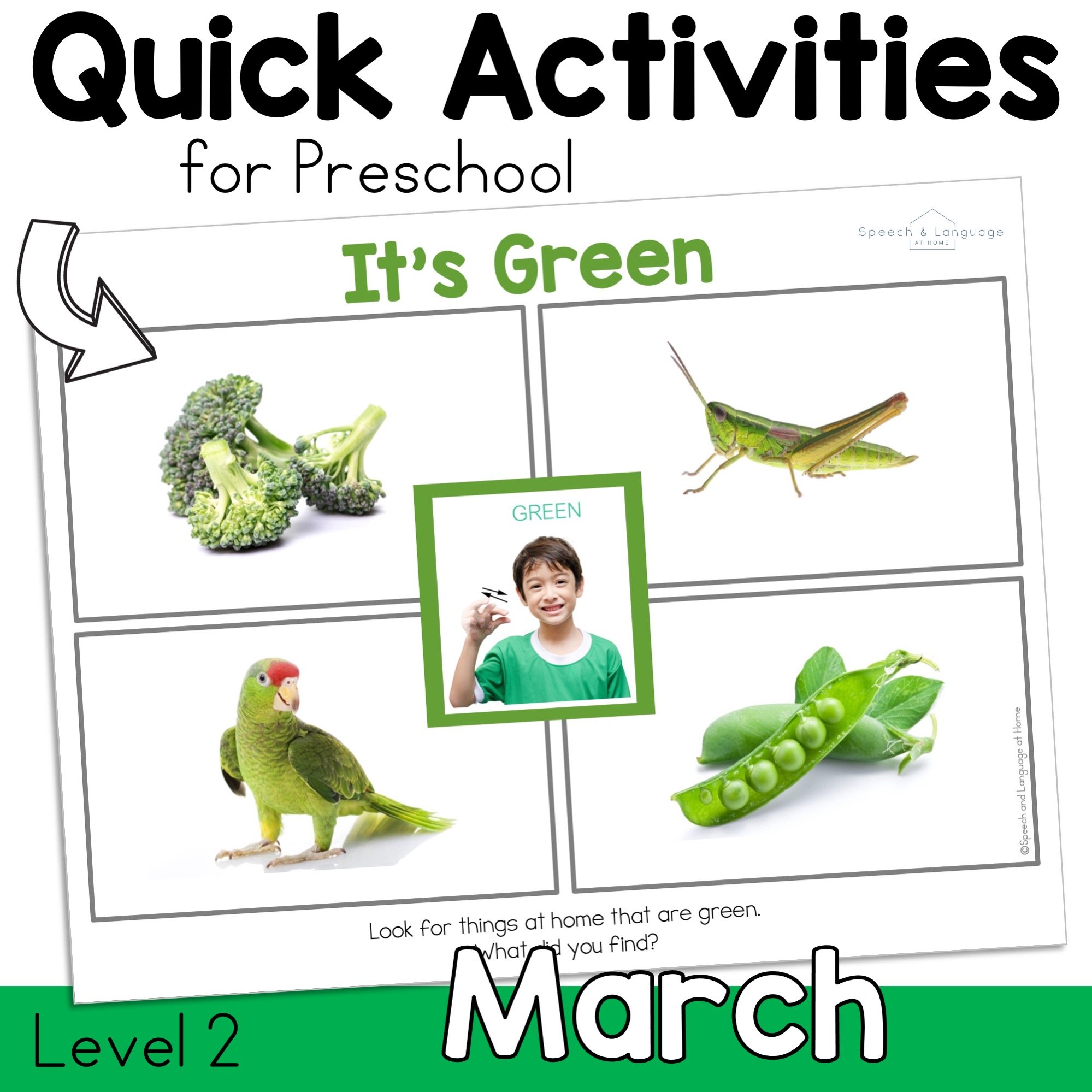 March Preschool Speech Activities You Can Do At Home — SLP