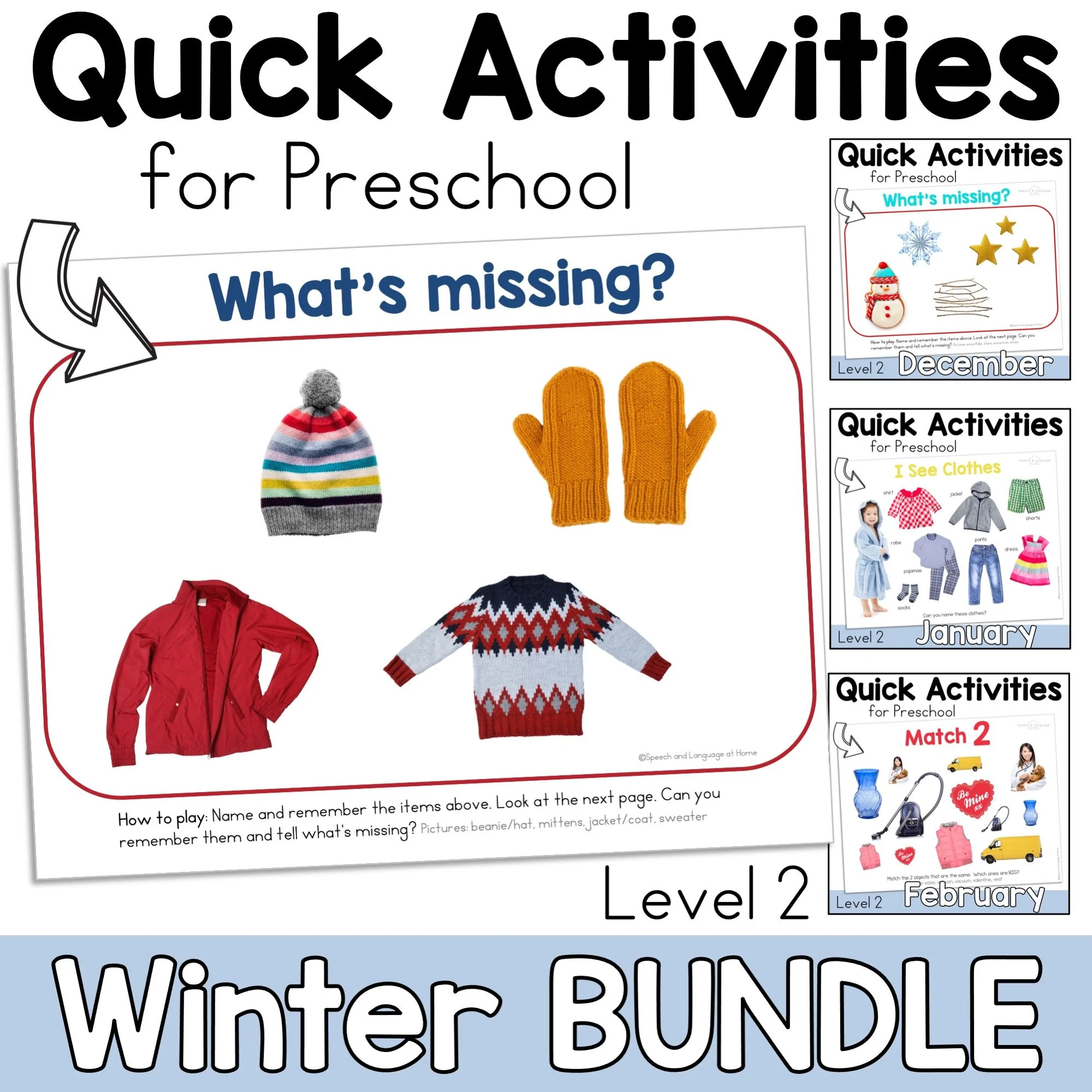 February Preschool Activities You Can Do At Home — SLP