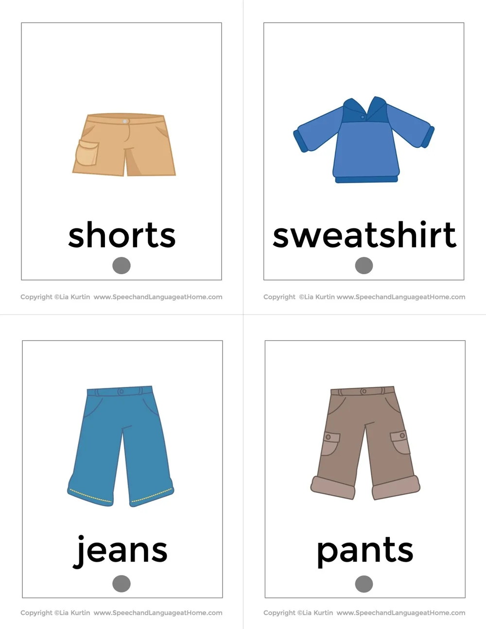 Clothes Themed Resources for Speech Therapy — SLP