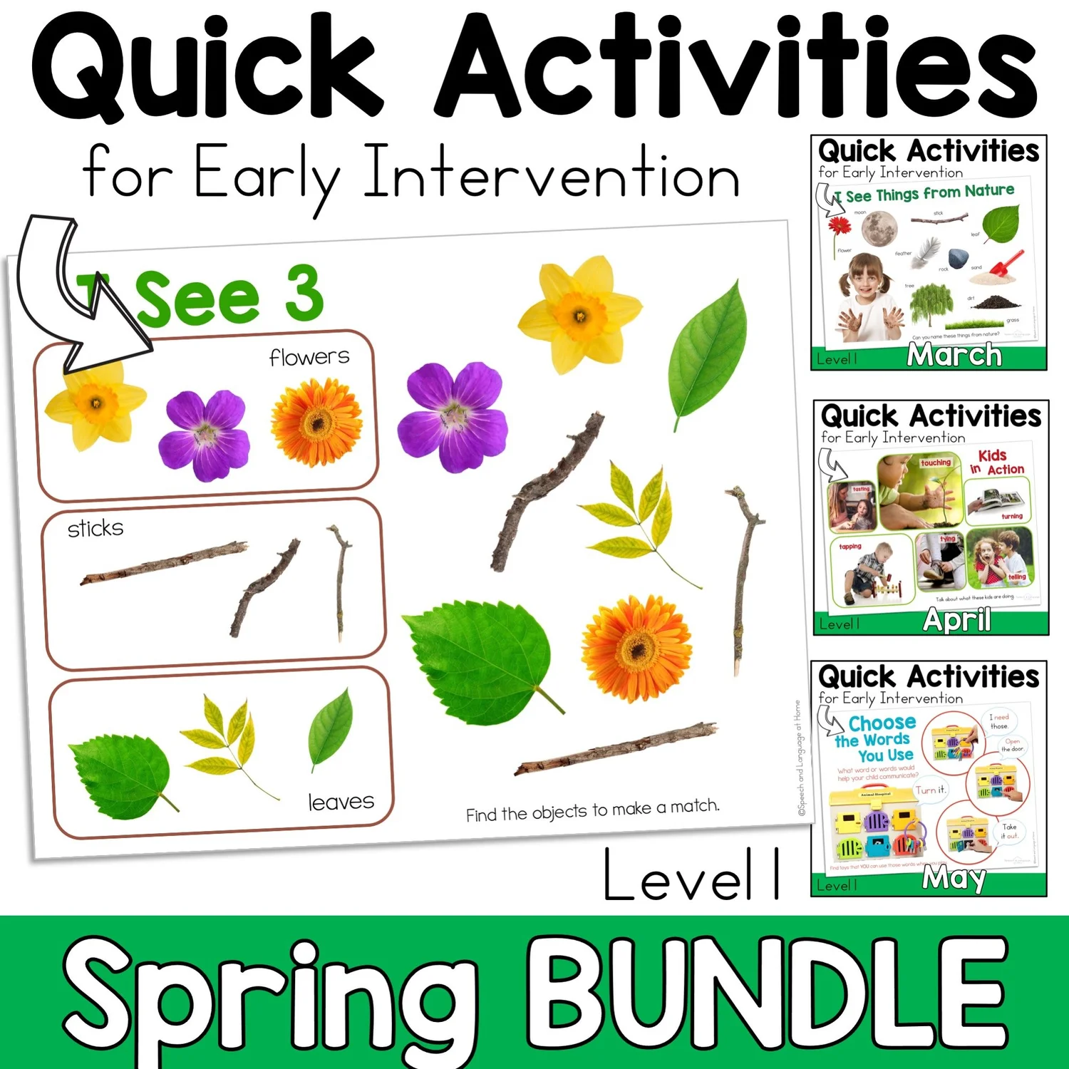 March Early Intervention Speech Activities You Can Do At Home — SLP
