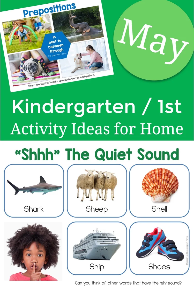 May Kindergarten Speech Activities You Can Do At Home — SLP