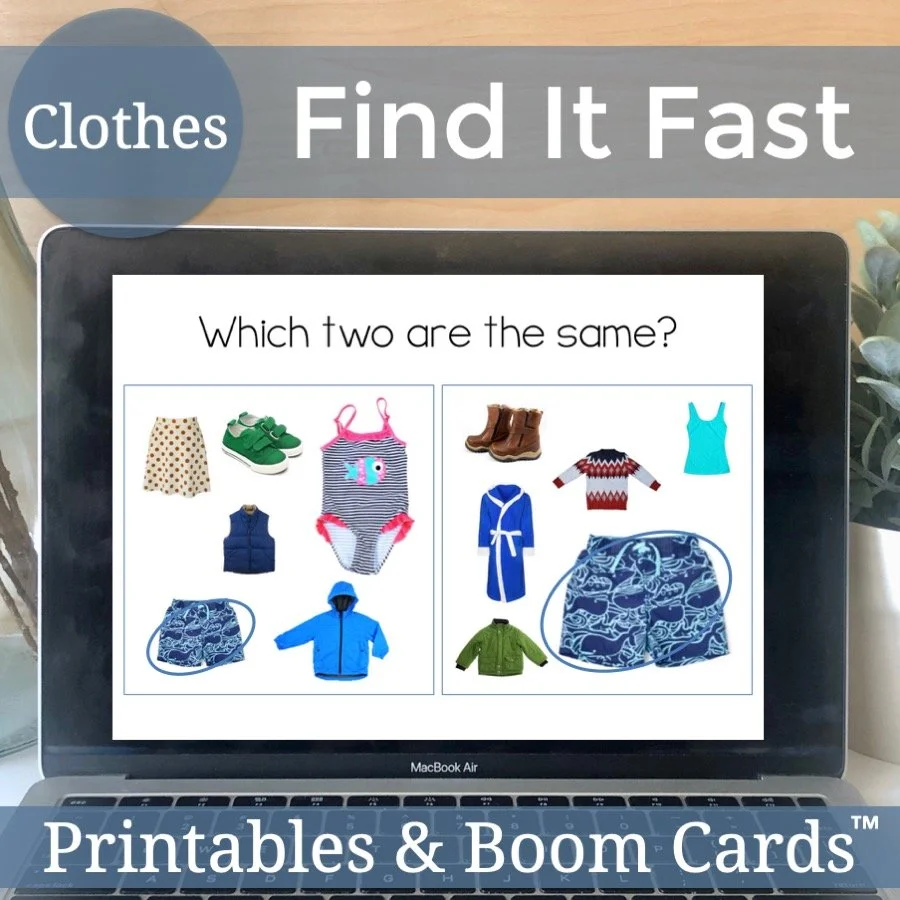 Clothes Themed Resources for Speech Therapy — SLP