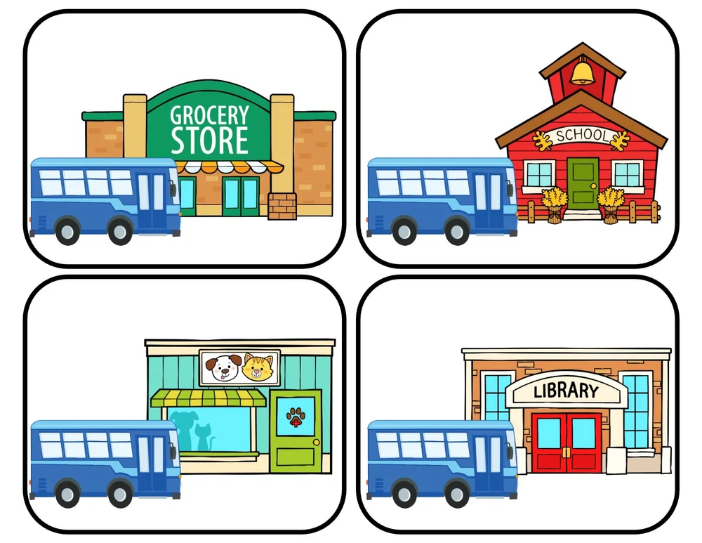 Bus-Themed Vocabulary: Speech Activities for Preschoolers — SLP