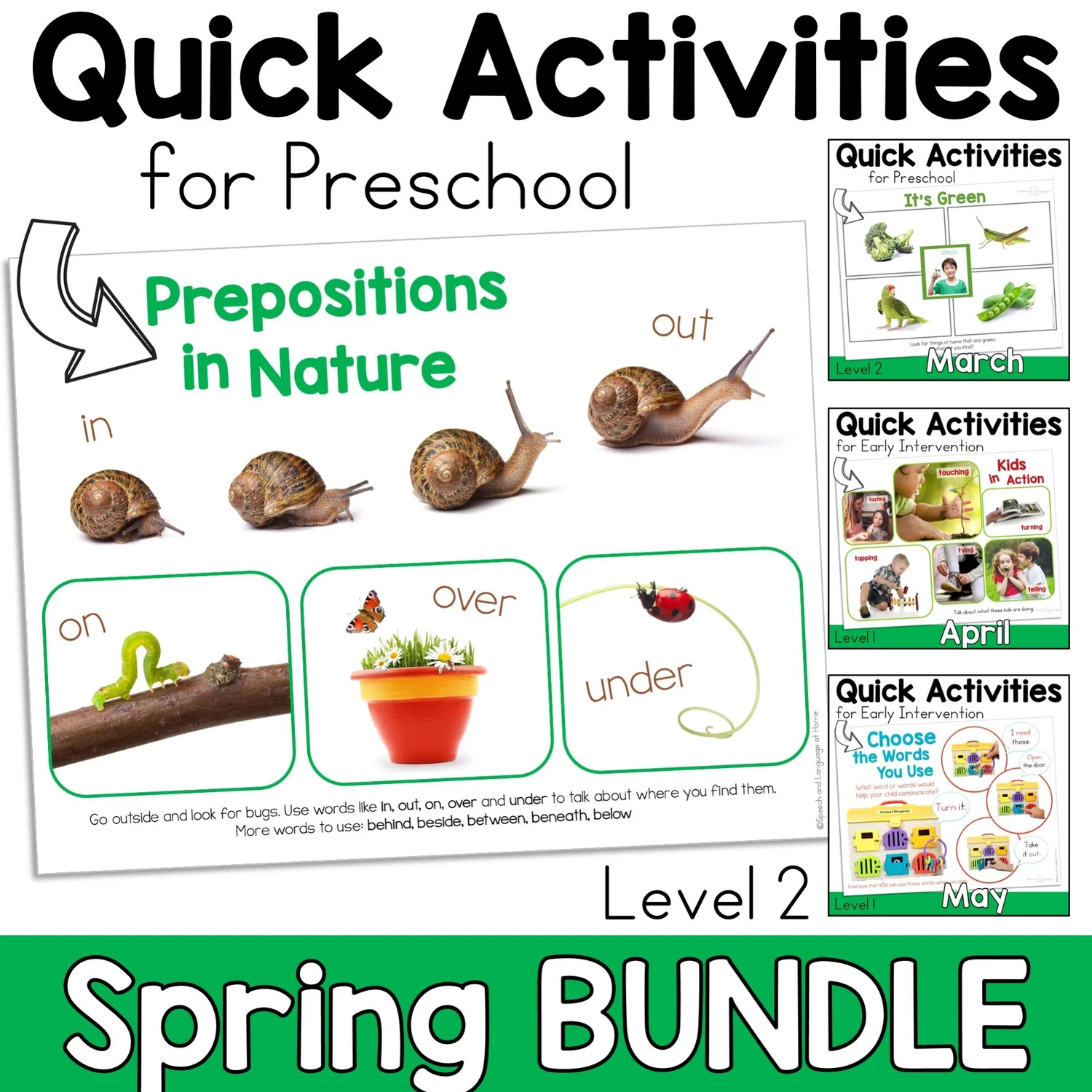 April Preschool Speech Activities You Can Do At Home — SLP