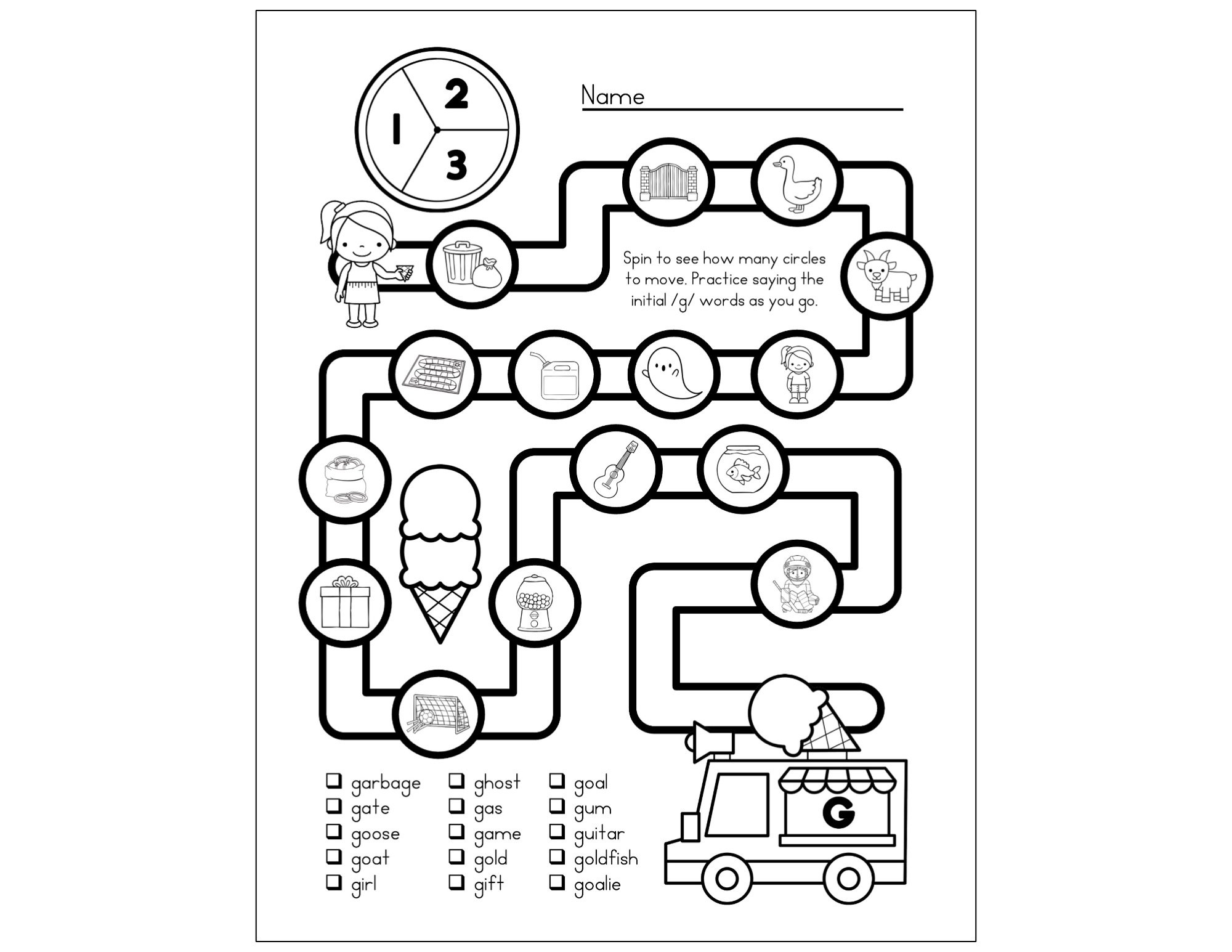 Teaching the /g/ Sound: Hard vs. Soft G with Speech Therapy Activities ...