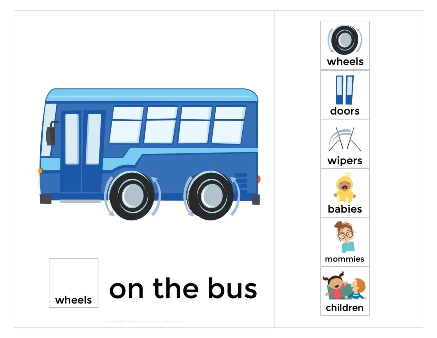 Bus-Themed Vocabulary: Speech Activities for Preschoolers — SLP