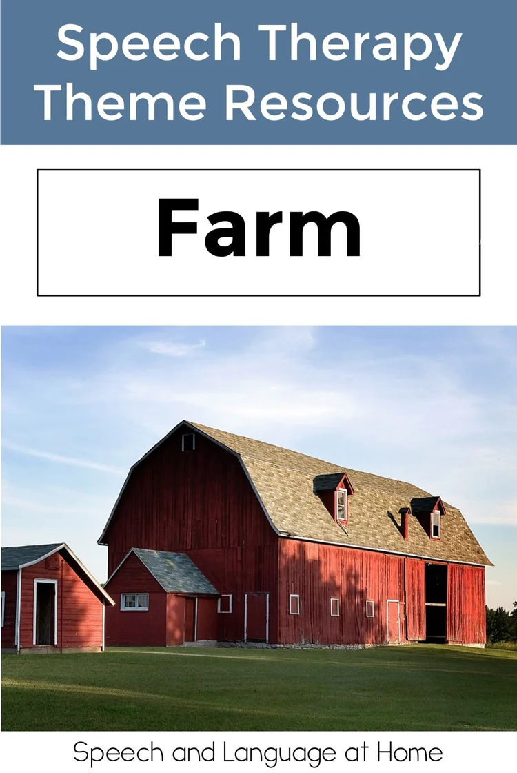 Farm themed resources for speech therapy — SLP