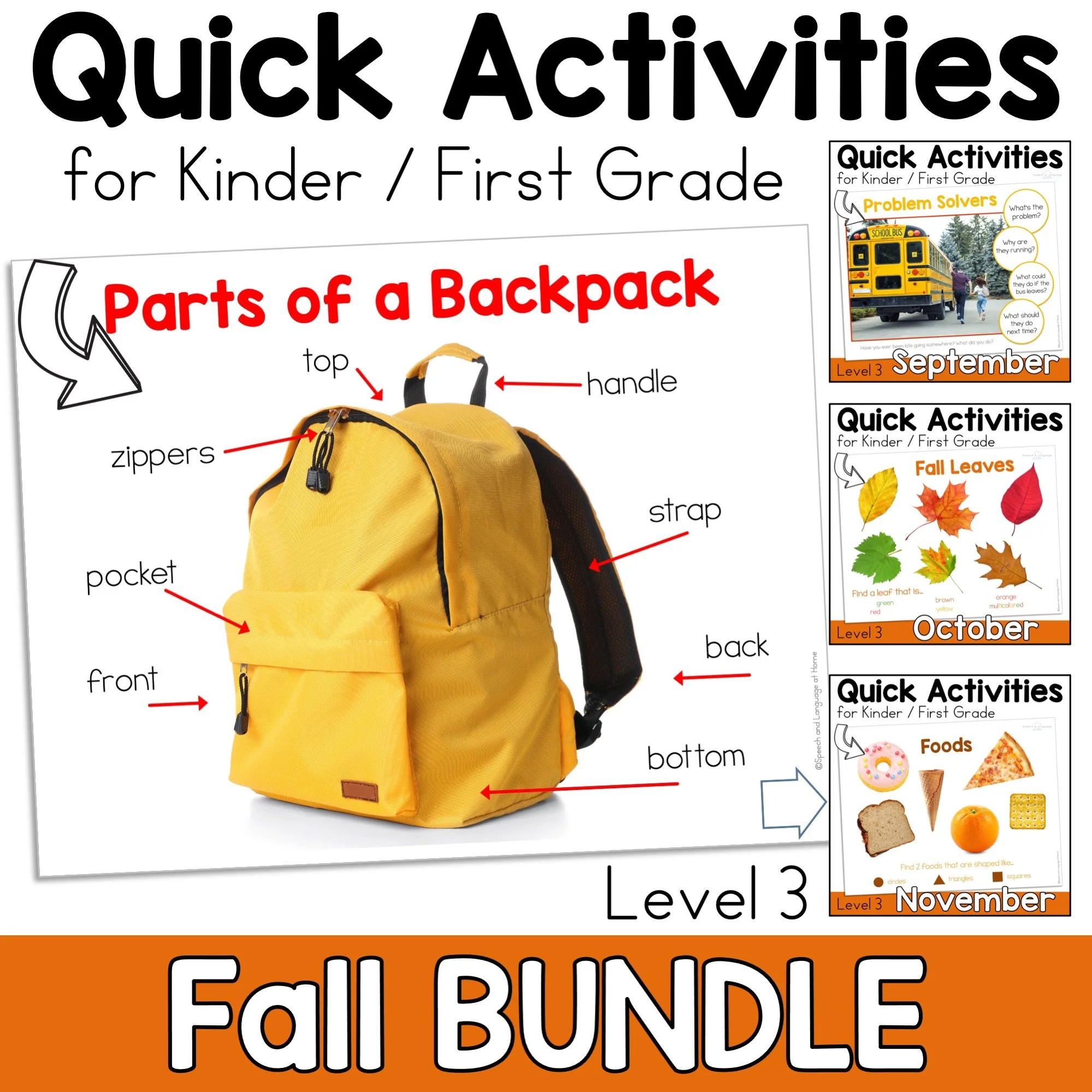 September Kindergarten Speech Activities You Can Do At Home — SLP