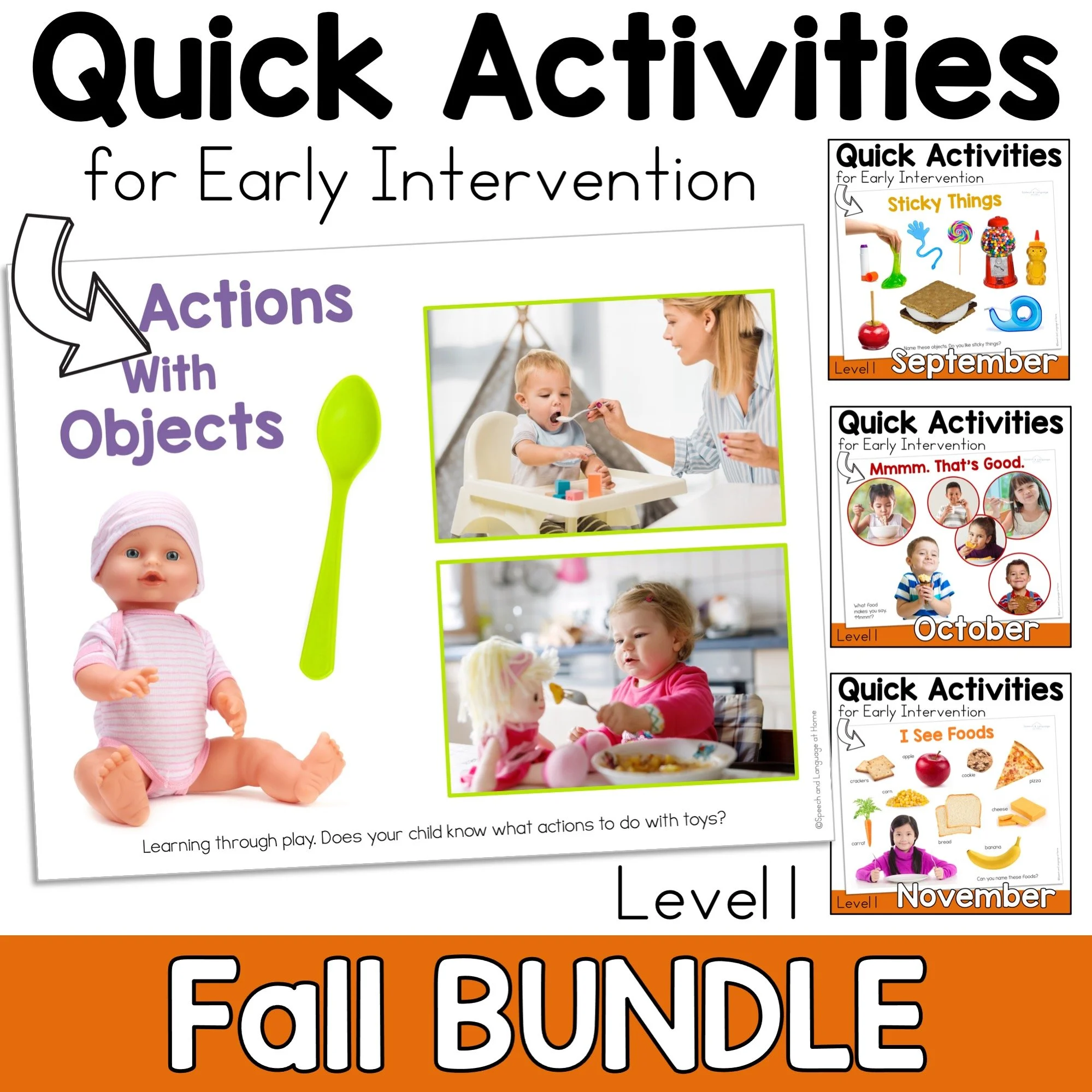 October Early Intervention Speech Activities You Can Do At Home — SLP