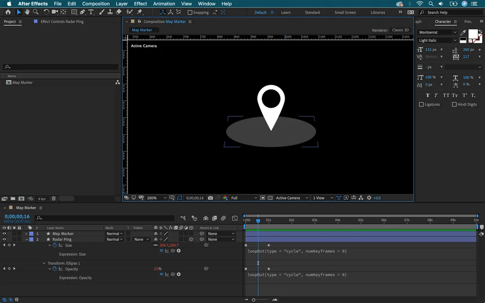 How to Create an Animated Map Marker in After Effects - John Connell