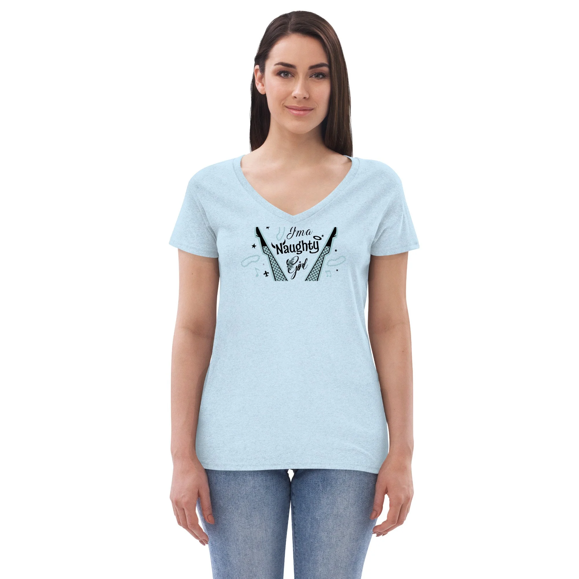 V Neck Girls T Shirts