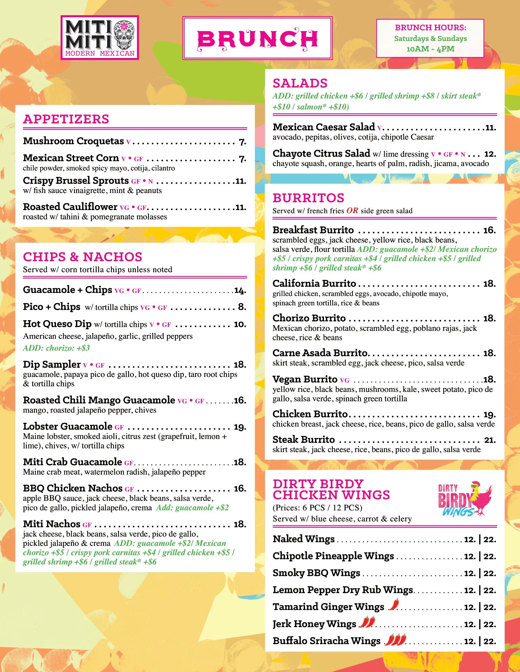 Miti Miti Weekend Boozy Brunch — Miti Miti Modern Mexican
