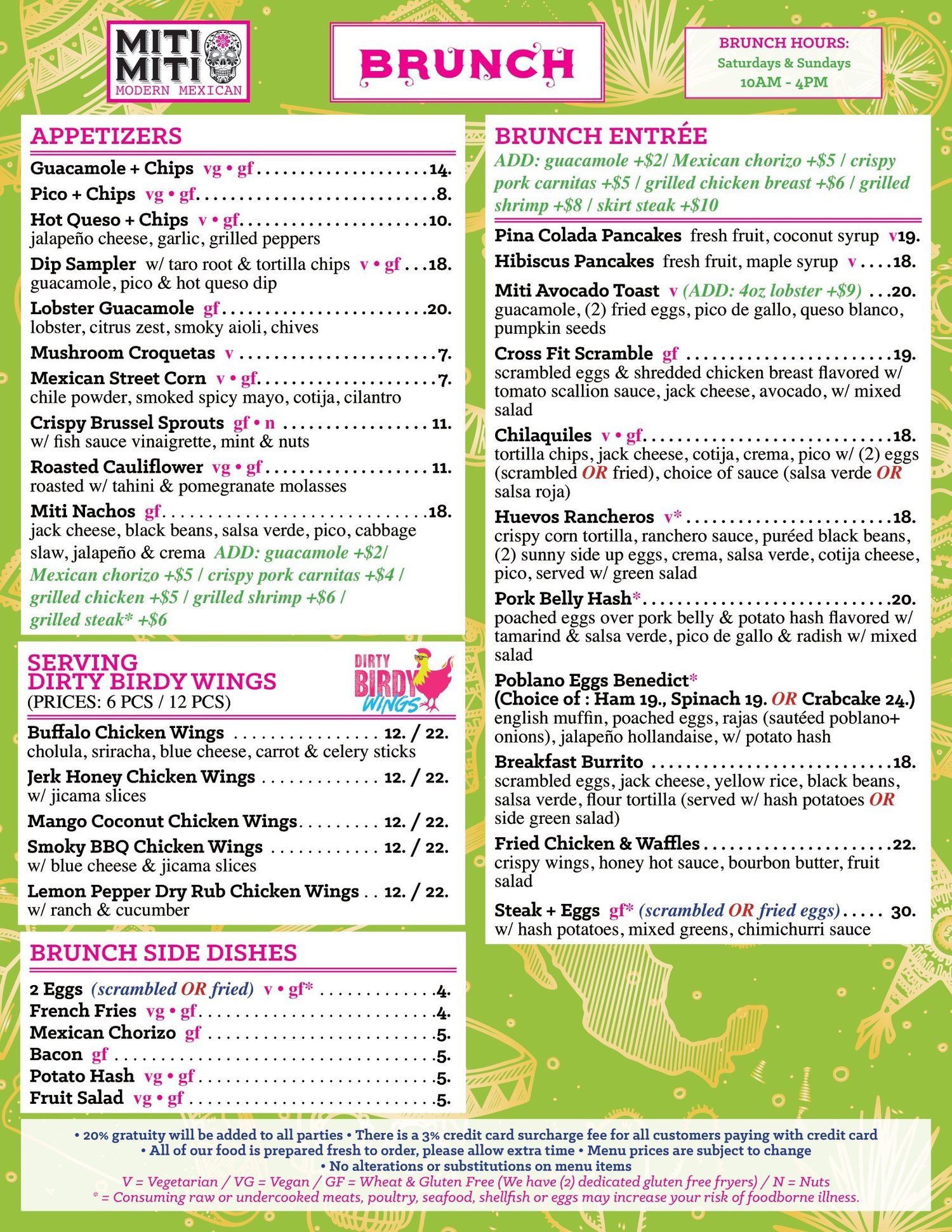 Miti Miti Weekend Boozy Brunch — Miti Miti Modern Mexican