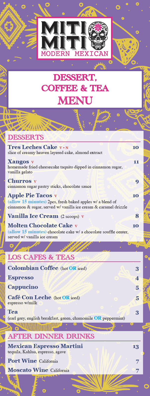 Dessert — Miti Miti Modern Mexican