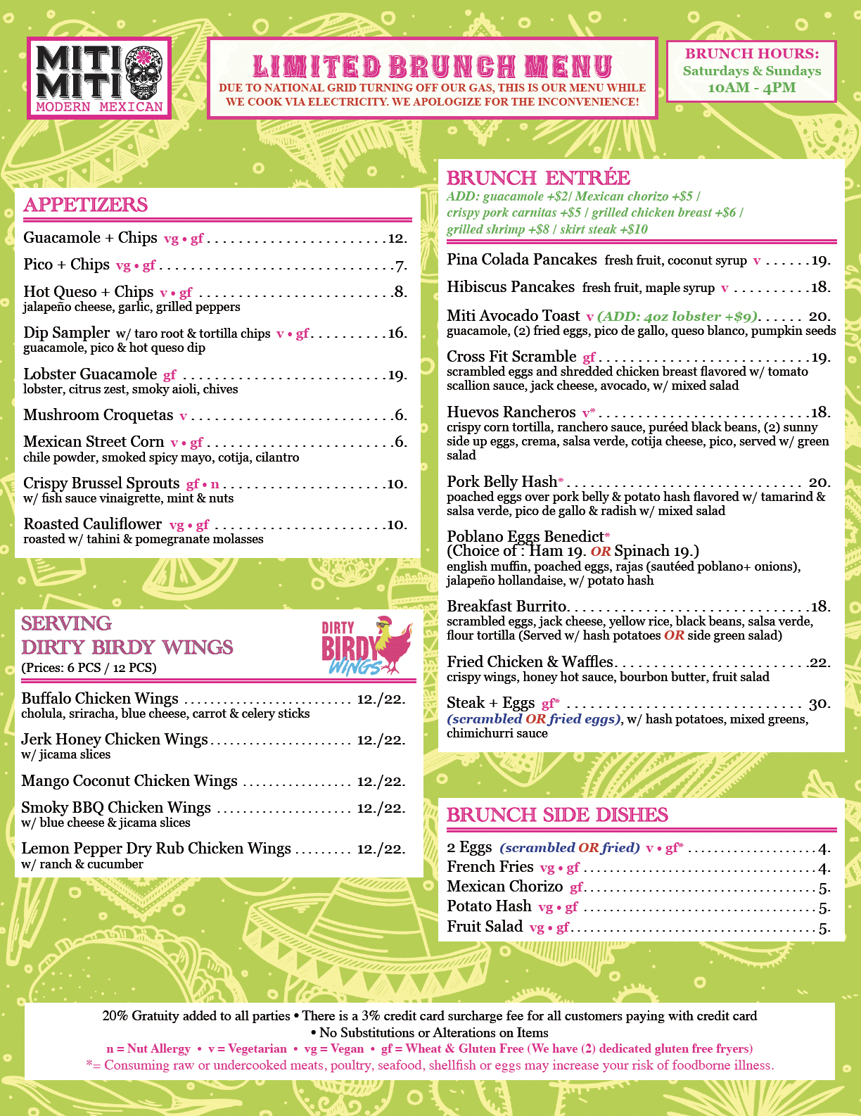 Miti Miti Weekend Boozy Brunch — Miti Miti Modern Mexican