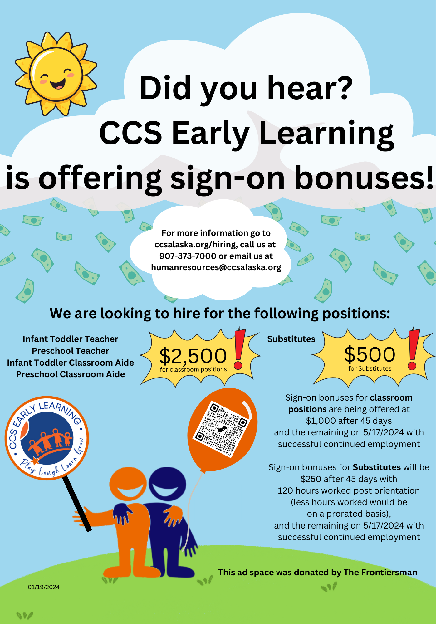 Employment Benefits — CCS Early Learning