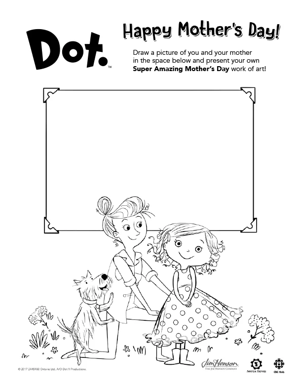 "Dot." Mother's Day Activity Sheet — Jim Henson's Family Hub