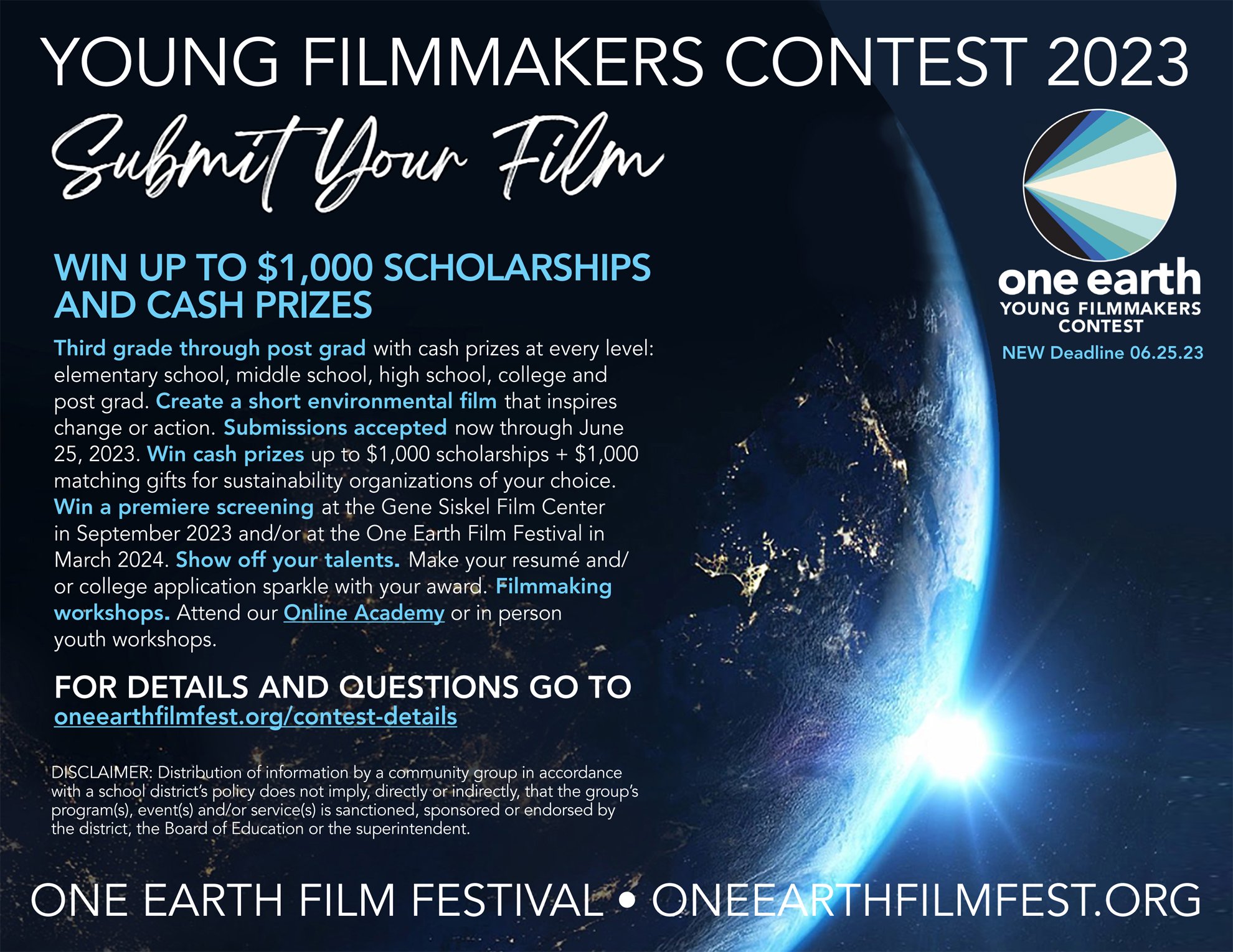 Contest Media Kit — One Earth Film Festival