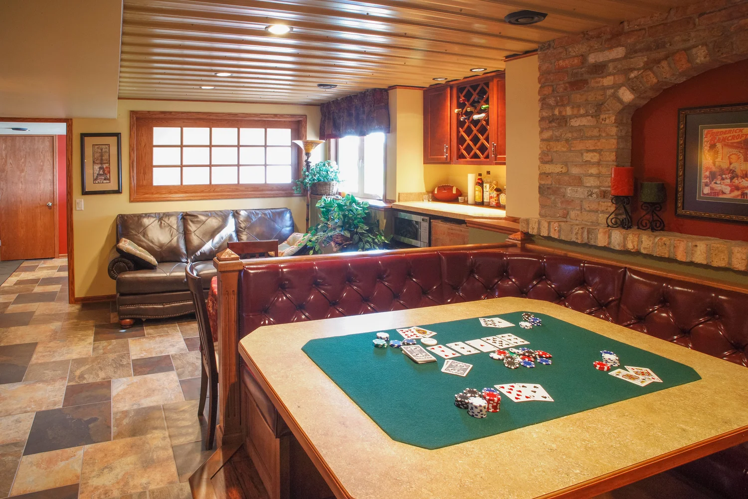 Old Chicago Finished Basement — Degnan Design-Build-Remodel