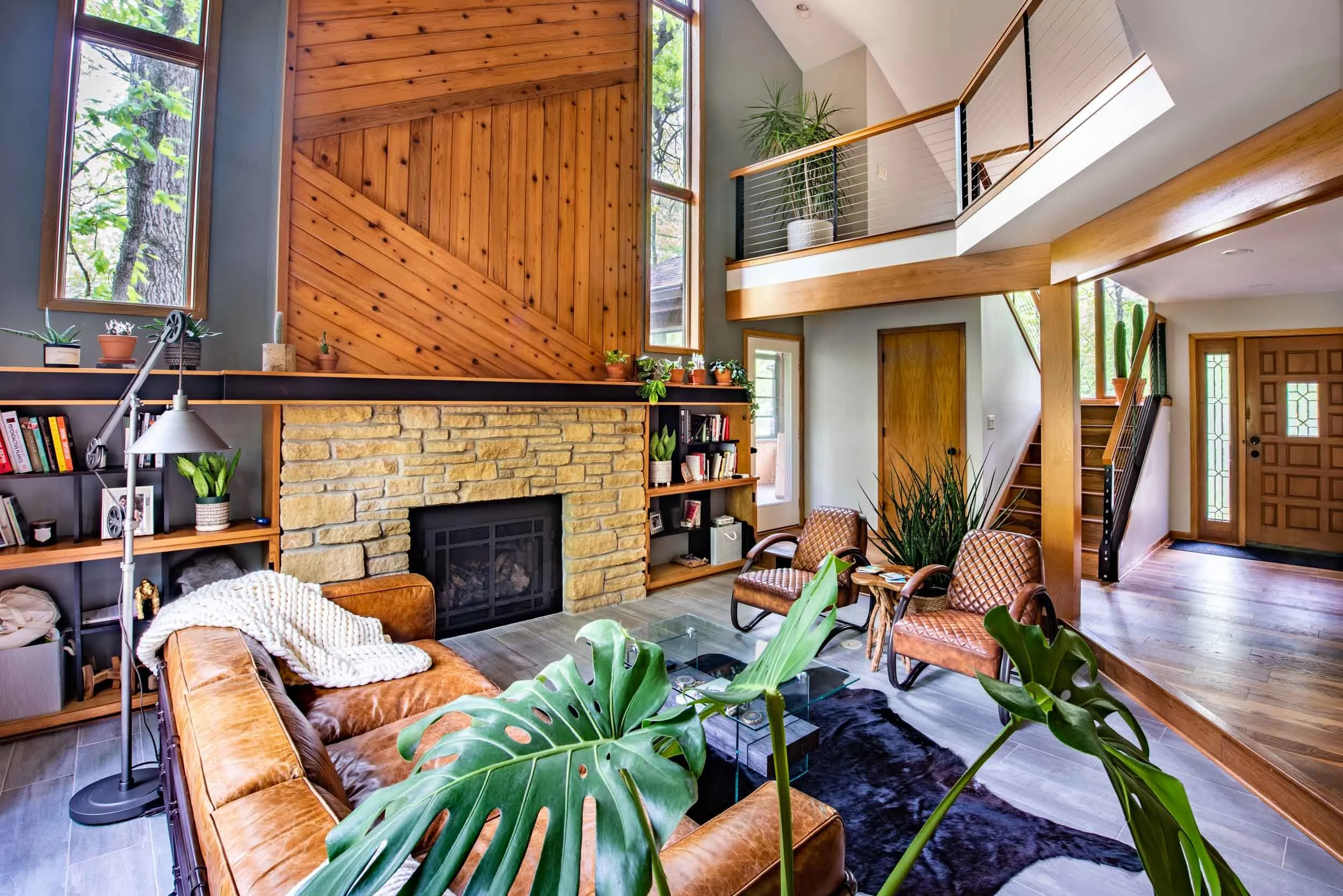 Interior Design Makeover of a 1980s Contemporary Home in Madison ...