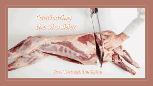 Lamb Carcass Fabrication — The Culinary Pro
