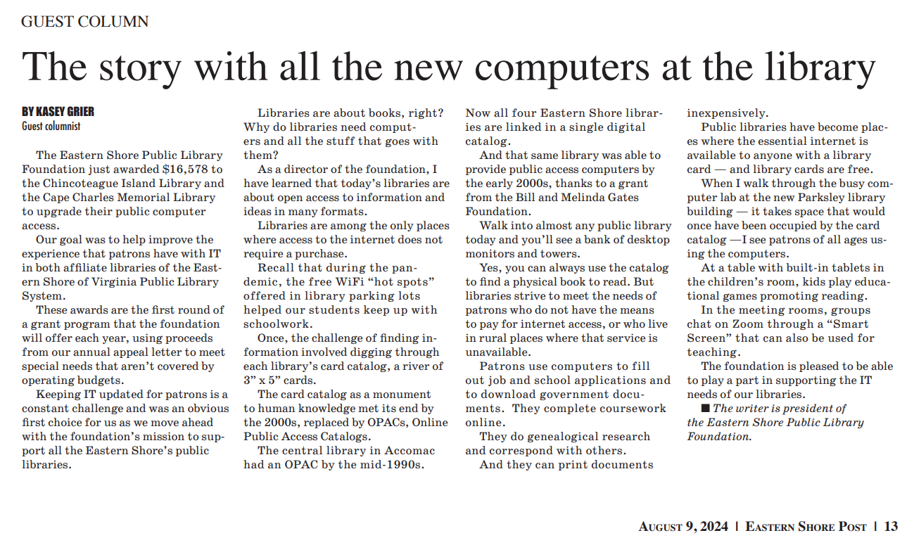 Eastern Shore of Virginia Regional Library