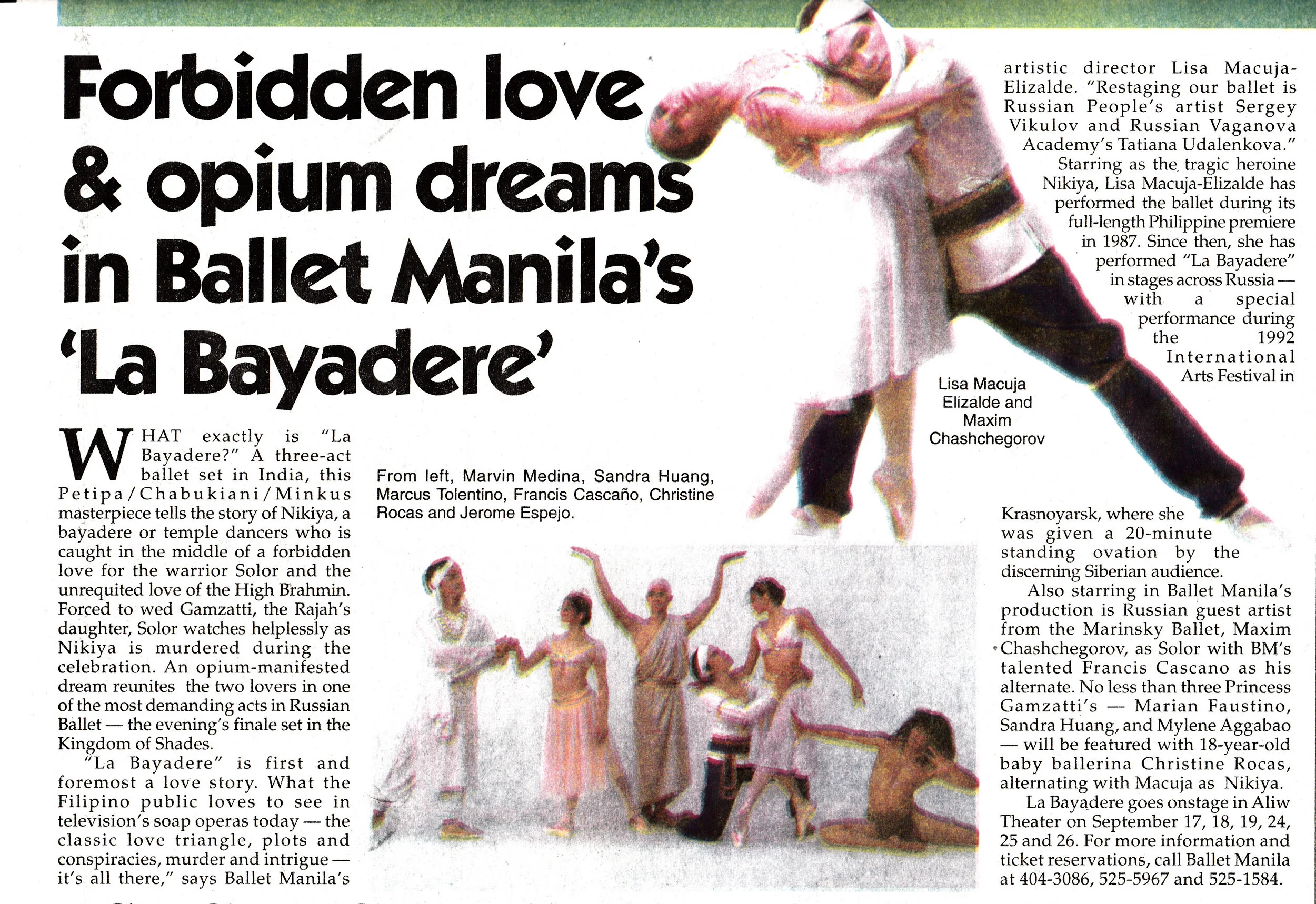 This Month in BM History: September 2004 — Ballet Manila Archives