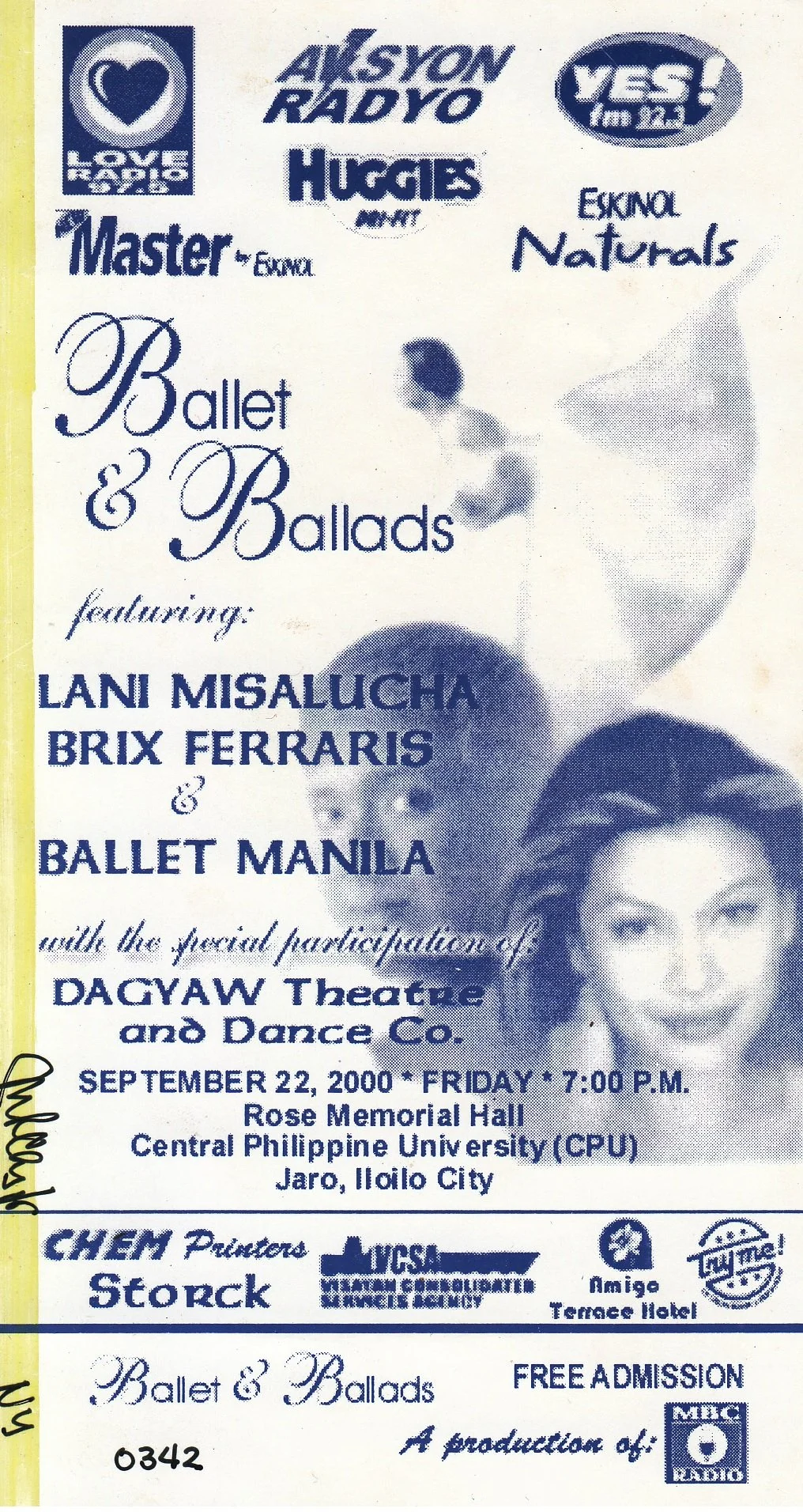 This Month in BM History: September 2000 — Ballet Manila Archives
