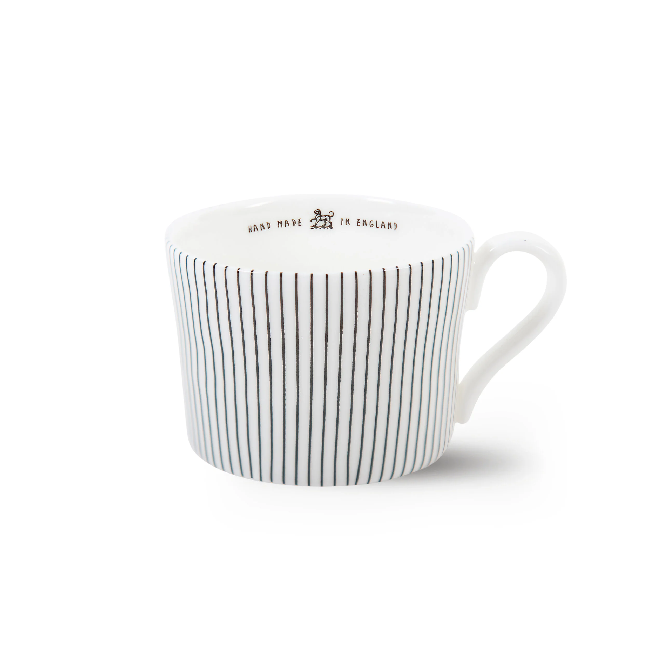 Perfect Everyday Bone China Mug in Stripes and Gold — Emma Alington