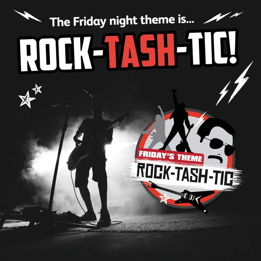 Friday's Theme - ROCK-TASH-TIC! — Camper Jam