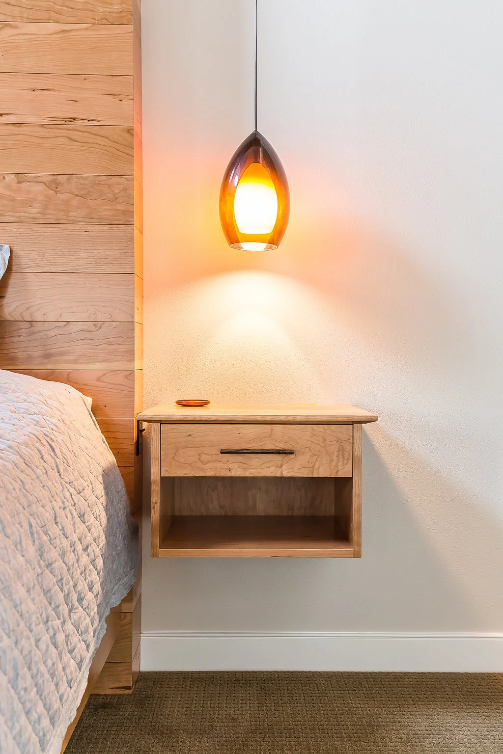 Modern Cherry Bed — Jon Roske & Company, Inc.