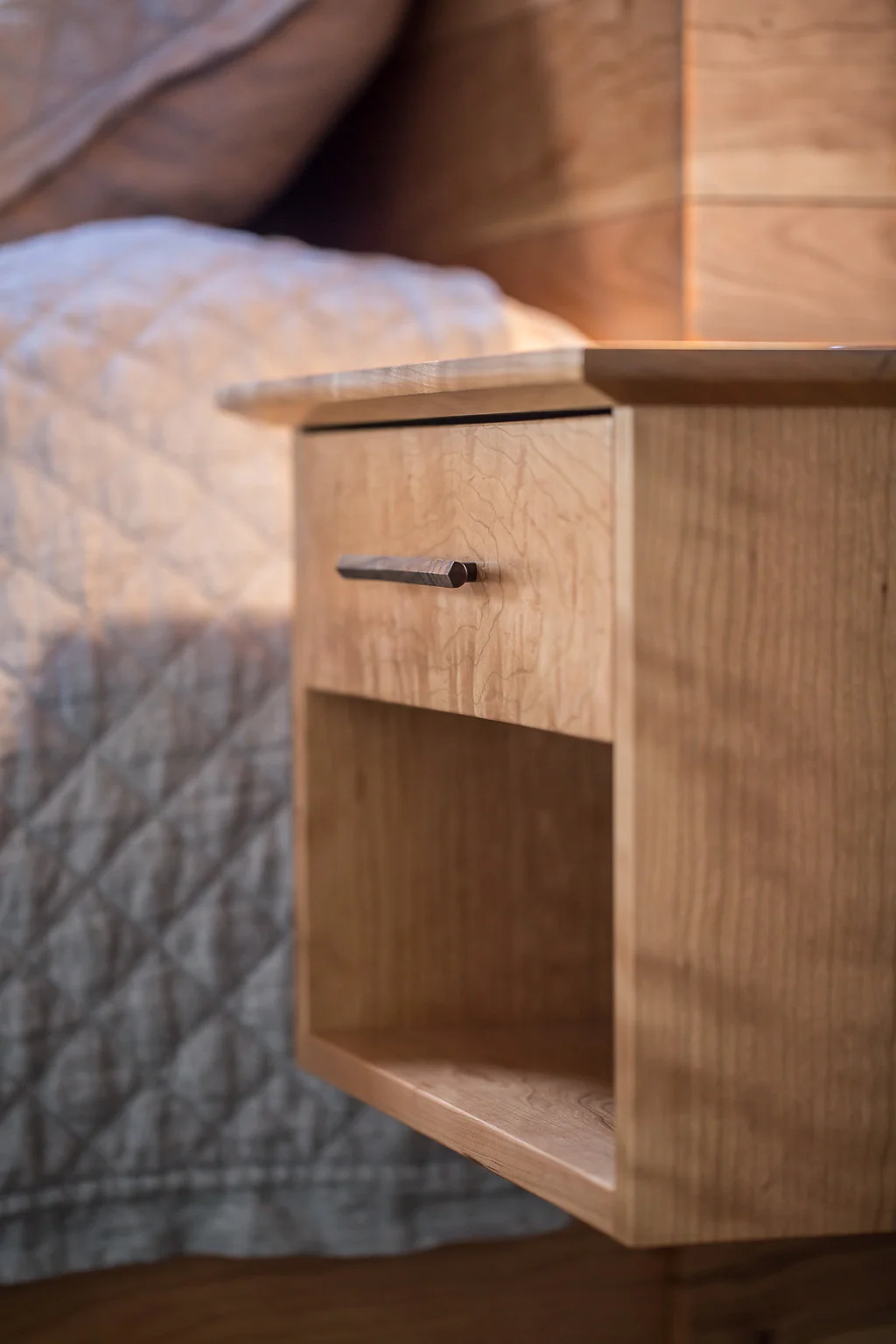 Modern Cherry Bed — Jon Roske & Company, Inc.