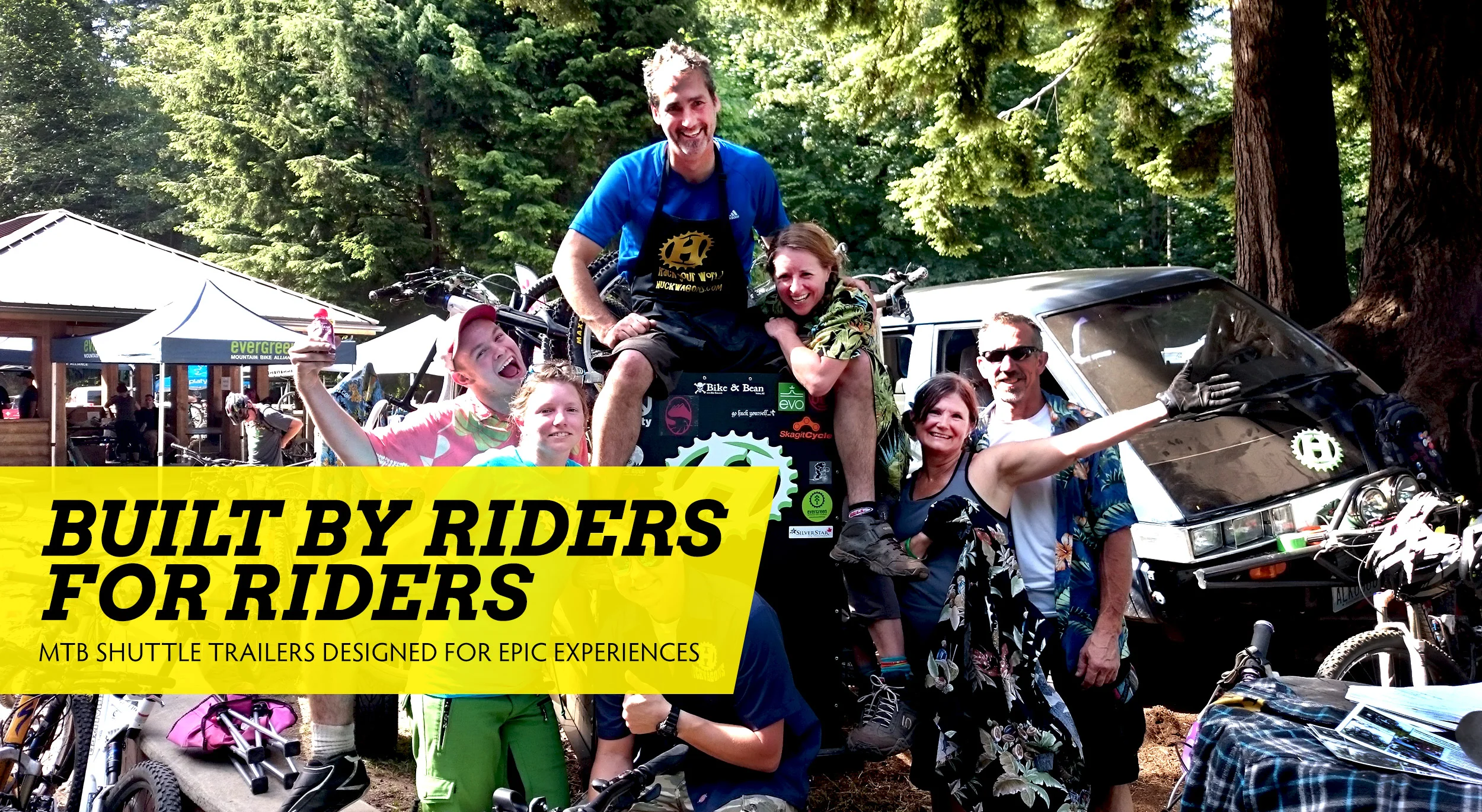 Huckwagons Mountain Bike Shuttle Trailers