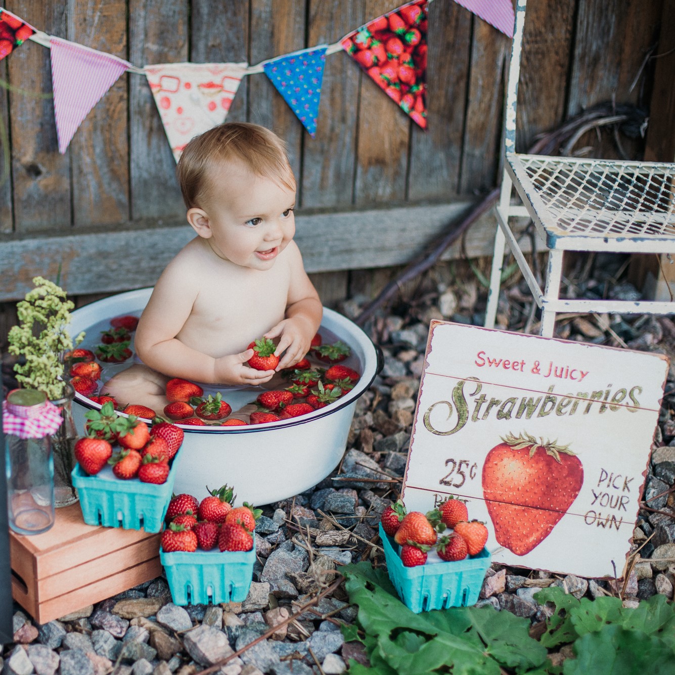 Fresh Berry Baby Photo Shoot | Creative Portraits & Milestones ...