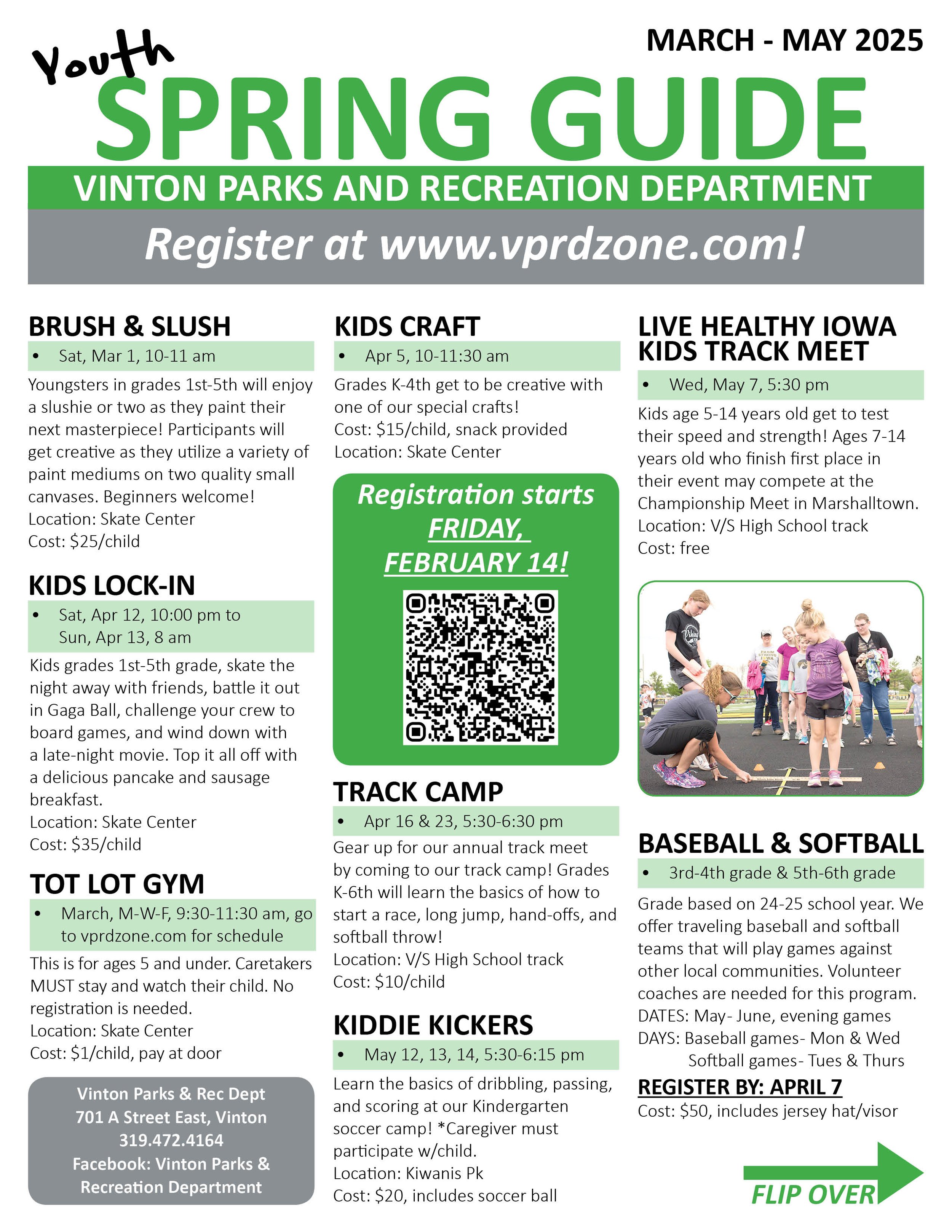 ACTIVITY GUIDES — Vinton Parks & Recreation Department