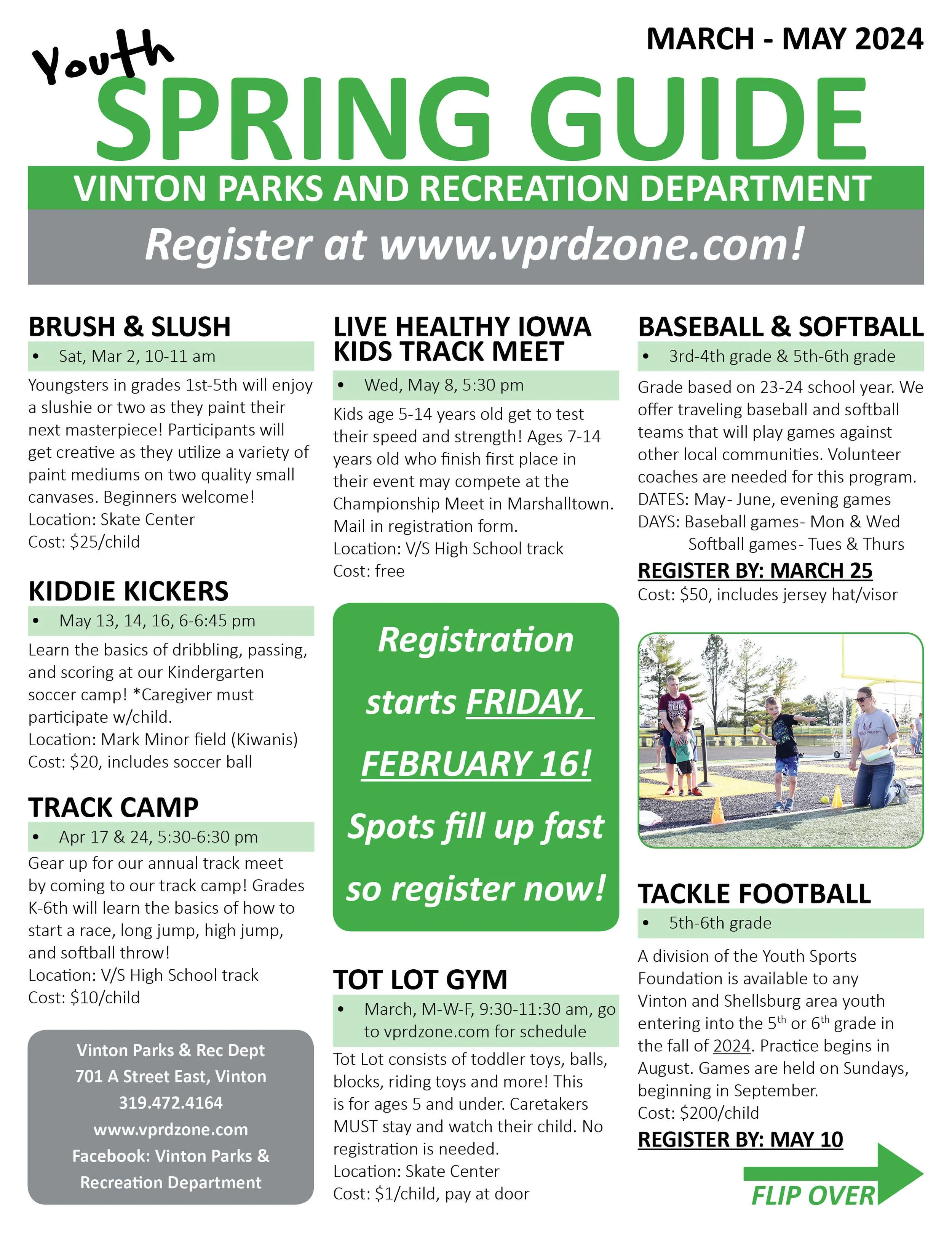 ACTIVITY GUIDES — Vinton Parks & Recreation Department