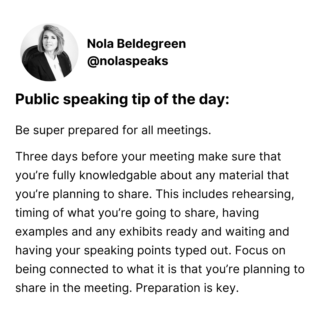 Public Speaking-Nola Speaks, LLC