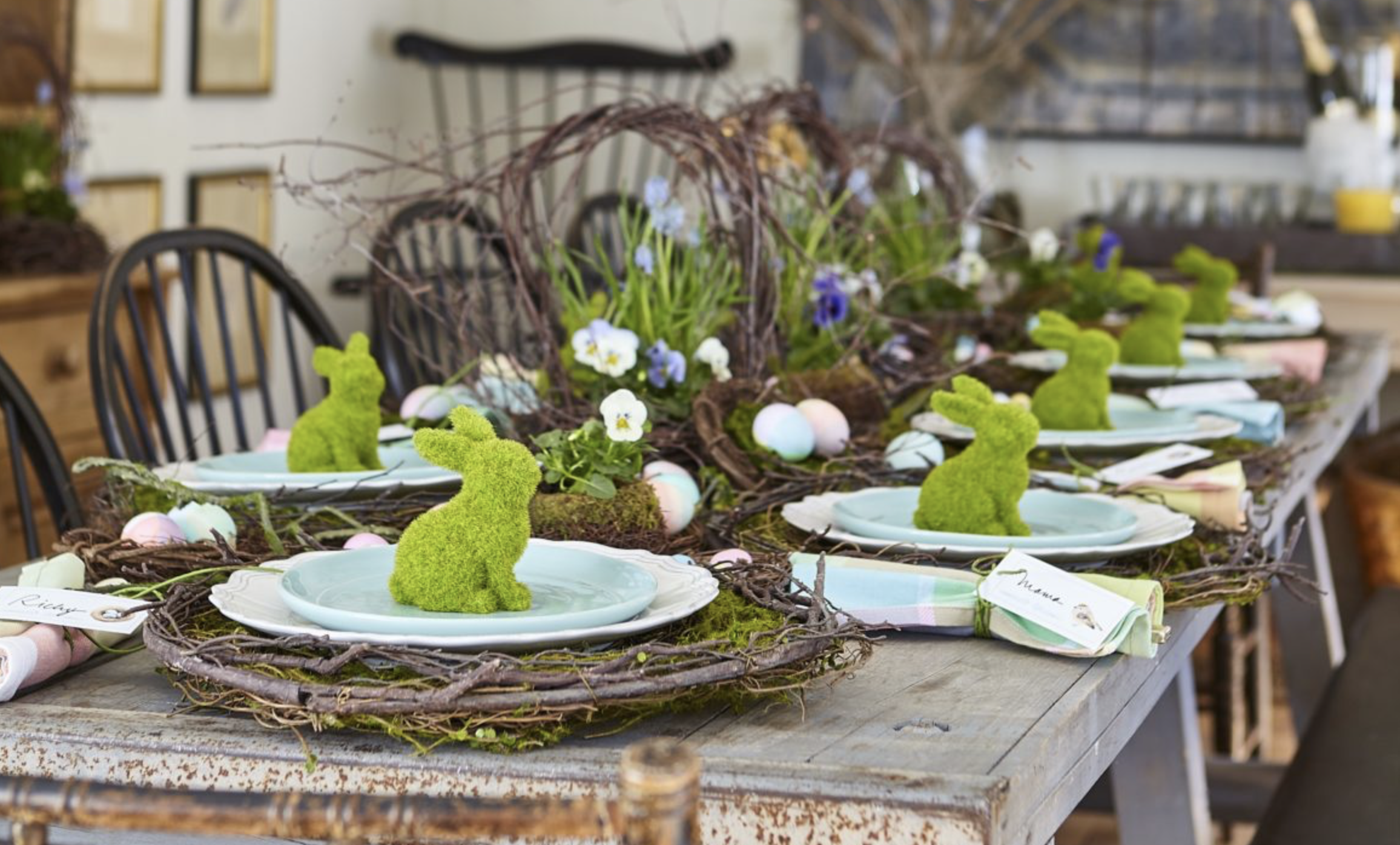 Easter table settings - LINDA SMITH DAVIS - NEFL