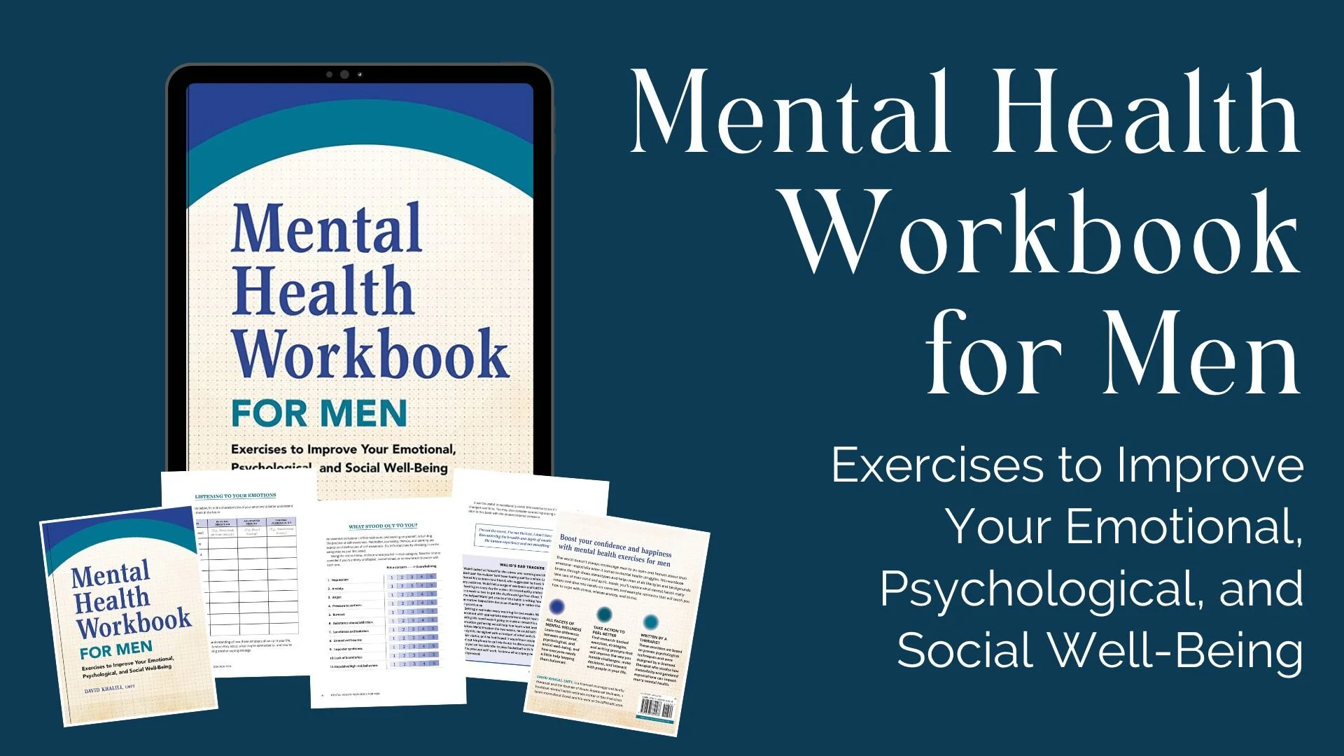 Mental health workbook for men | David F Khalili LMFT | Therapist ...